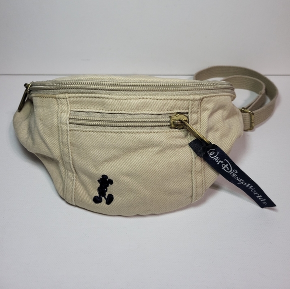 Disney | Bags | Vintage Walt Disney World Tan Khaki Mickey Mouse Fanny ...